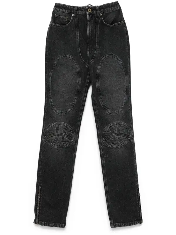 JEAN PAUL GAULTIER Padded Detail Denim Jeans