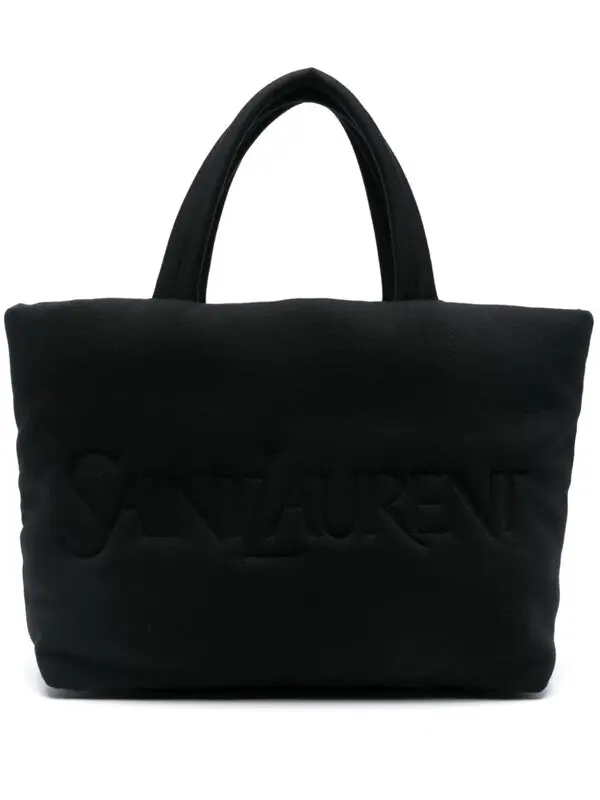 Saint Laurent Logo Tote Bag - Black