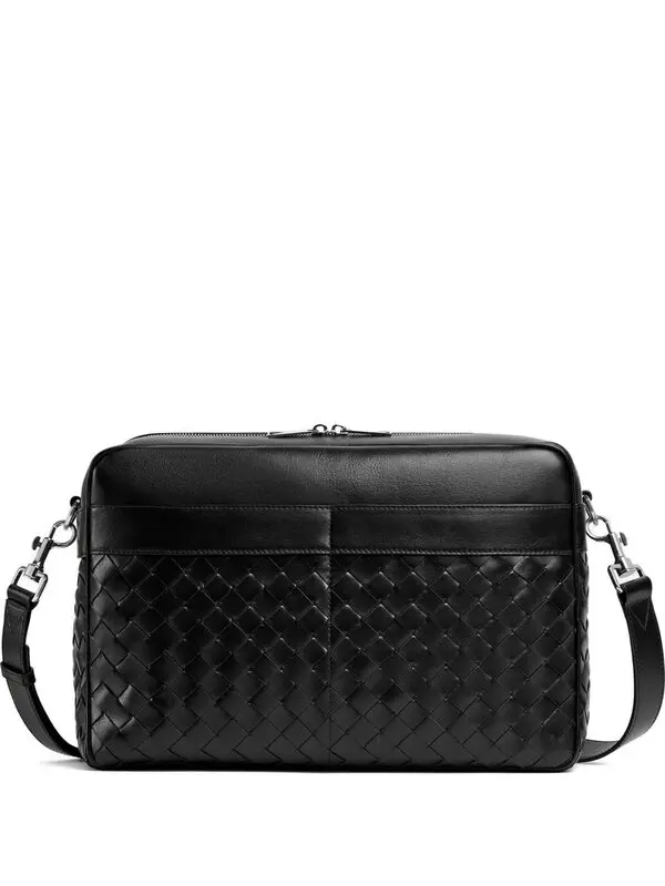 Bottega Veneta Large Intrecciato Camera Bag - Black
