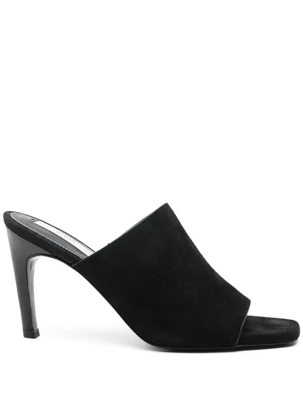 TOTEME Velvet Mules With Sculpted Heel