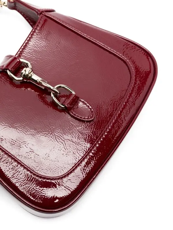 Gucci Jackie Notte Patent Leather Mini Bag - Red