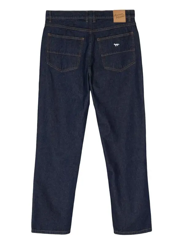 Maison Kitsuné Straight Leg Denim Jeans