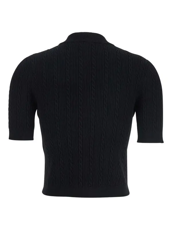Balmain Short Sleeve Crewneck Cardigan