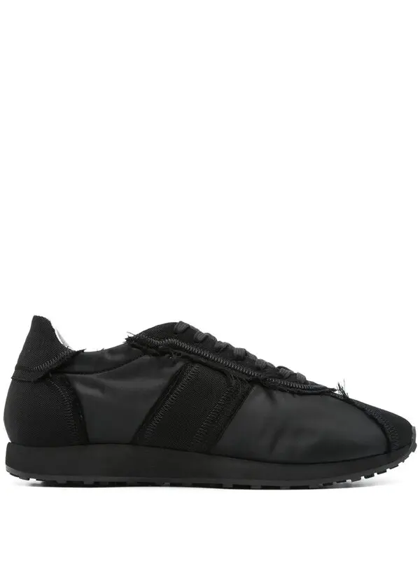 THE ROW Nylon Lace Up Distressed Sneakers