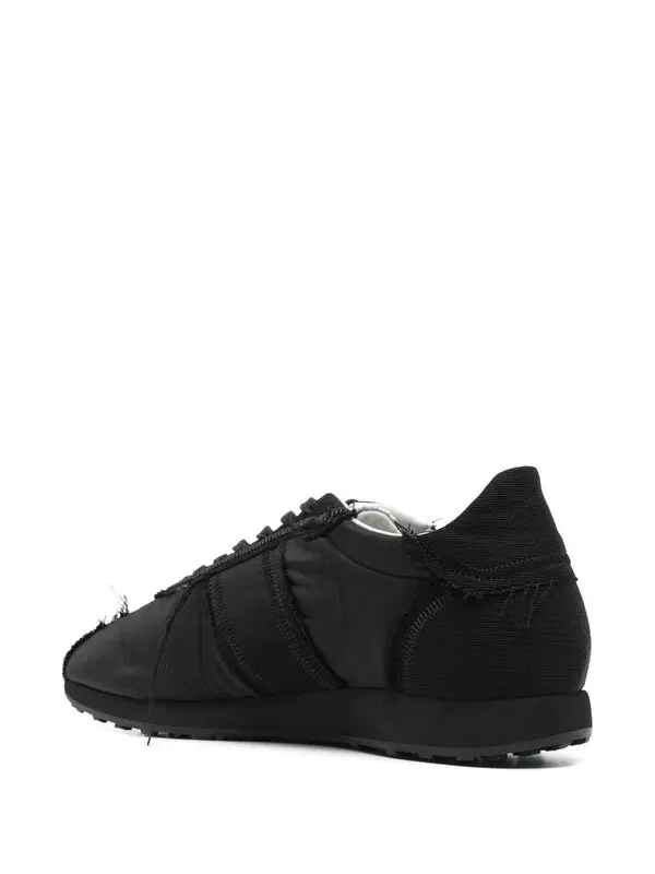 THE ROW Nylon Lace Up Distressed Sneakers
