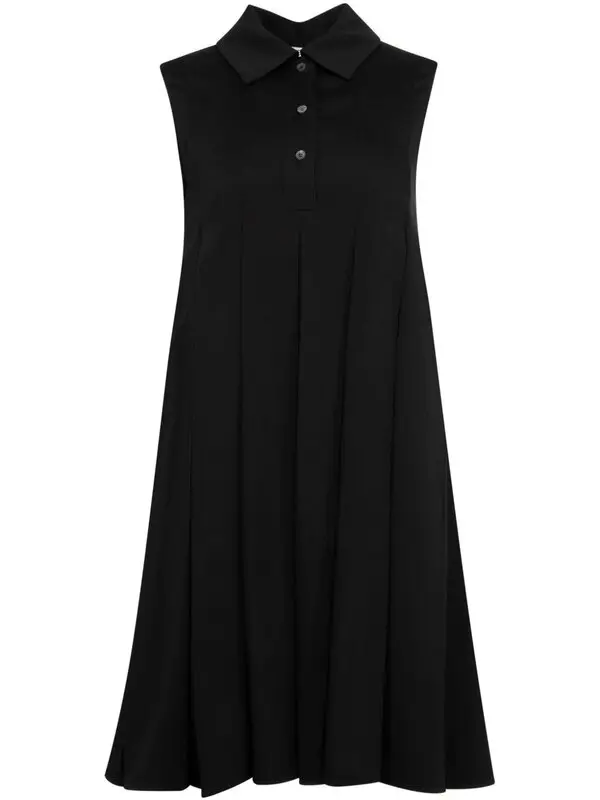 Loewe Trapeze Short Dress With Button Fastening
