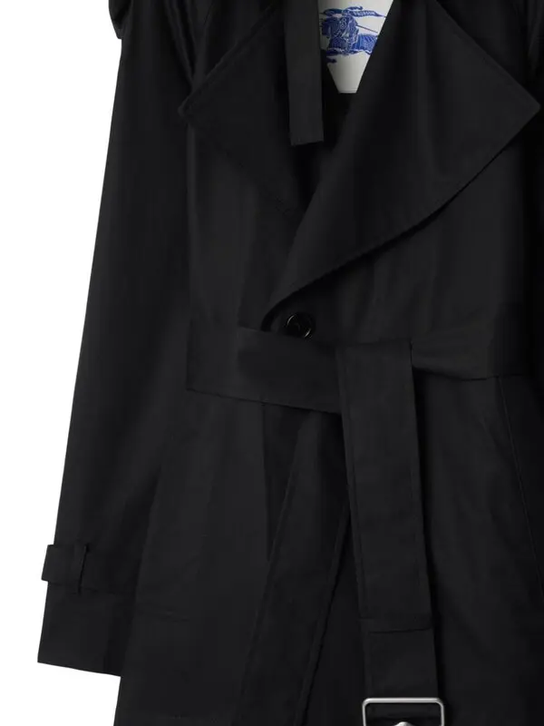 Burberry Cotton Trench Coat - Black