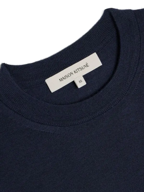 Maison Kitsuné Baby Fox Wool Jumper - Blue