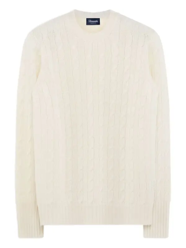 DRUMOHR Cable Knit Wool Sweater