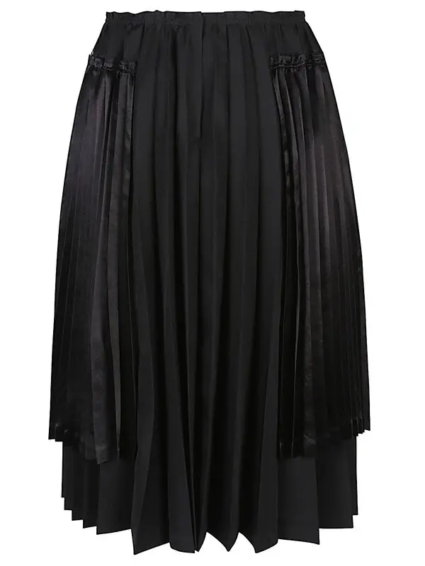 Comme Des Garçons Pleated Midi Skirt