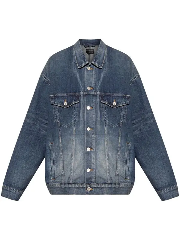 Balenciaga Denim Jacket With Button Fastening