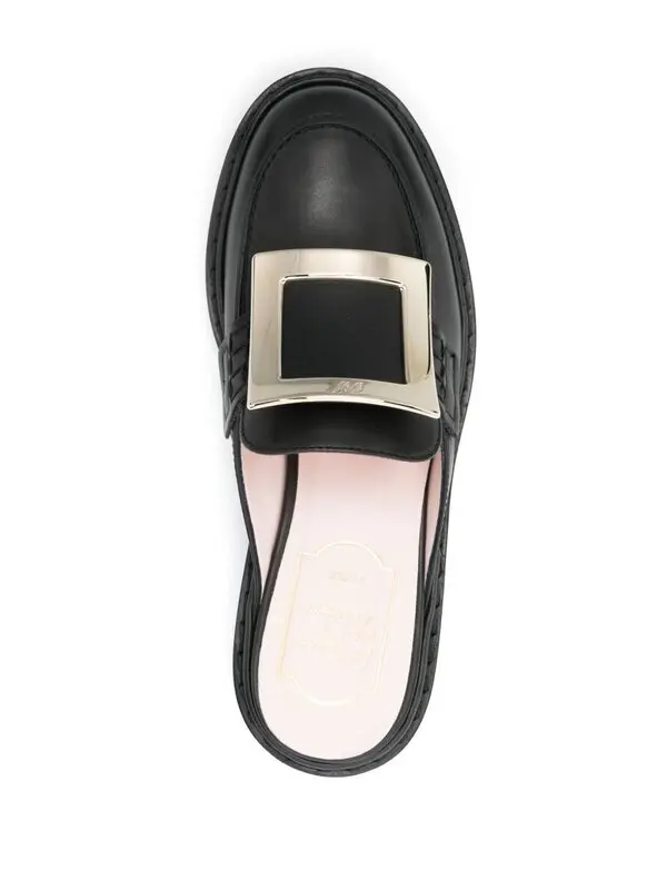 ROGER VIVIER Viv Rangers Leather Loafers