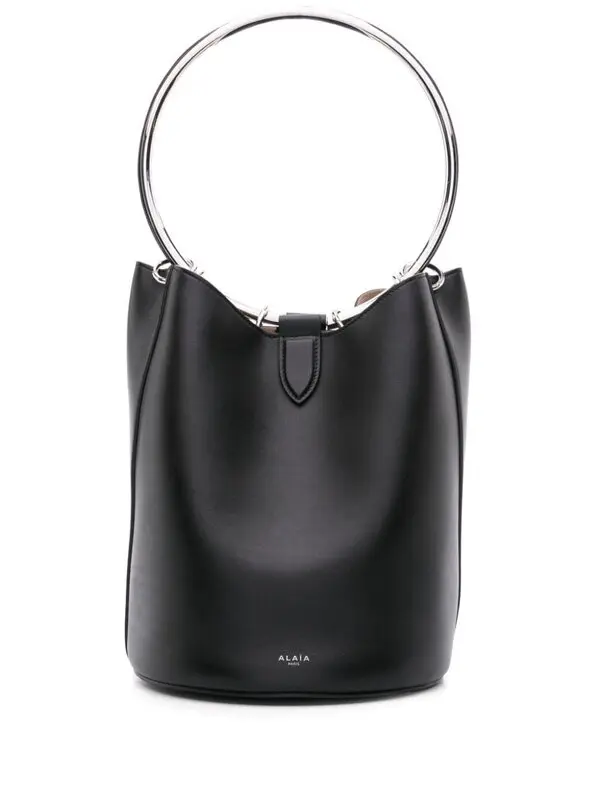 Alaïa Leather Ring Bucket Bag
