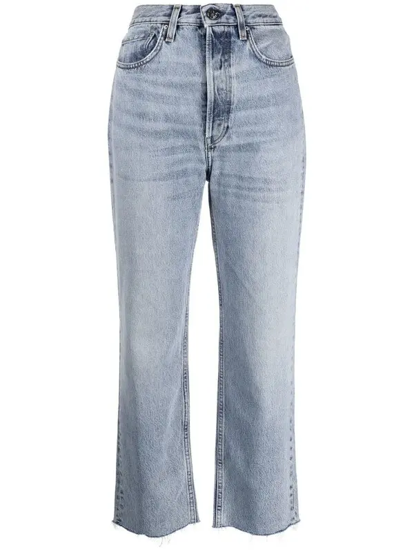 TOTEME Classic Cut Cropped Jeans