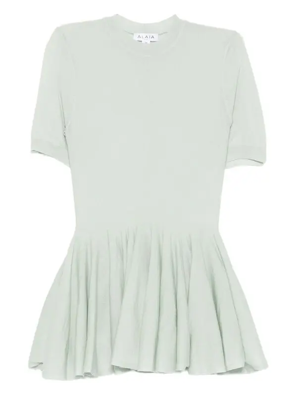 Alaïa Wool Peplum Top