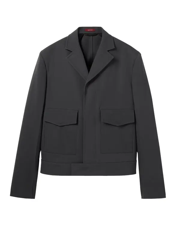 Gucci Embossed Wool Gabardine Jacket
