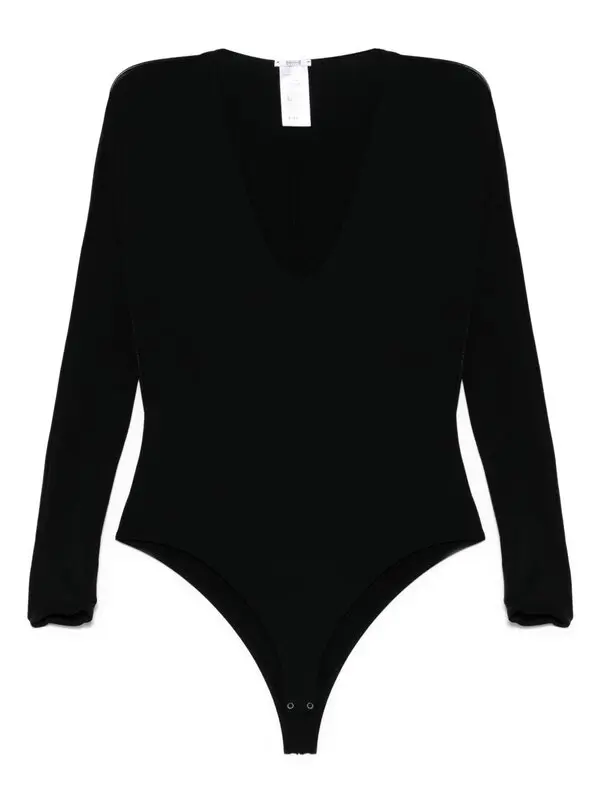 Wolford V-neck Bodysuit With Long Sleeves