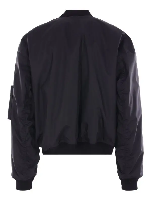 Balenciaga Embroidered Logo Bomber Jacket