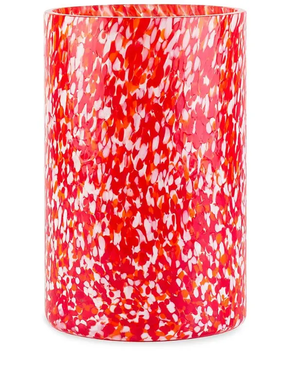STORIES OF ITALY Ivory Tall Vase - Red