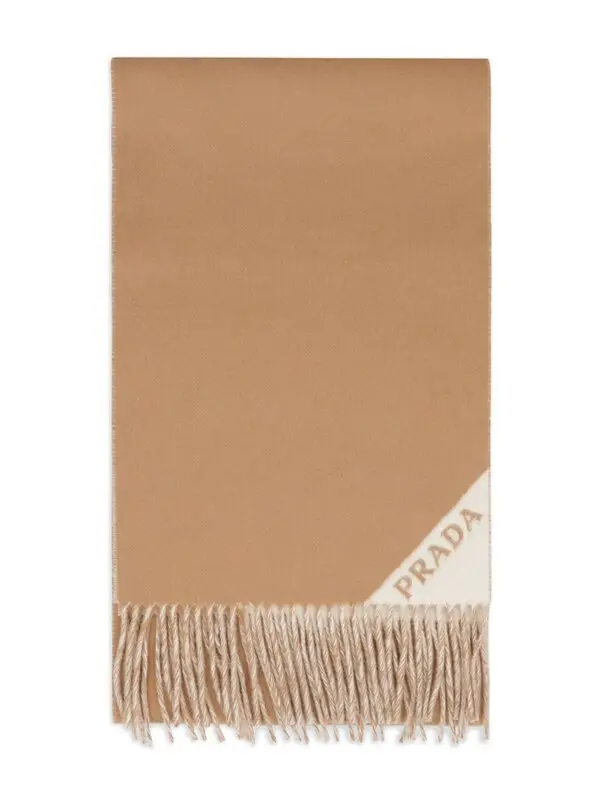 Prada Cashmere Double Scarf - Beige