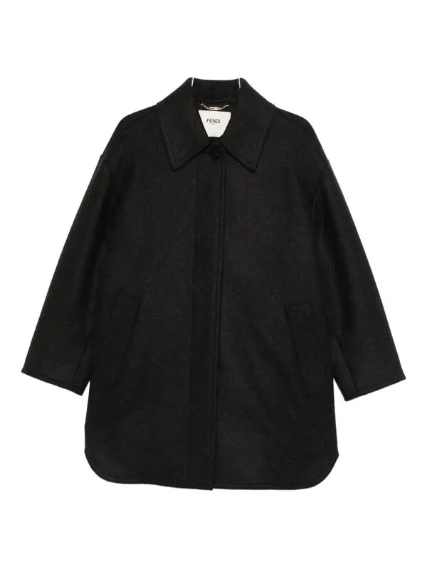Fendi Wool Midi Coat