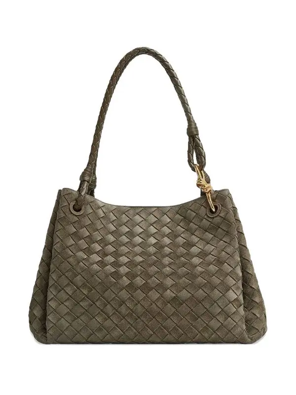 Bottega Veneta Parachute Large Leather Tote - Green