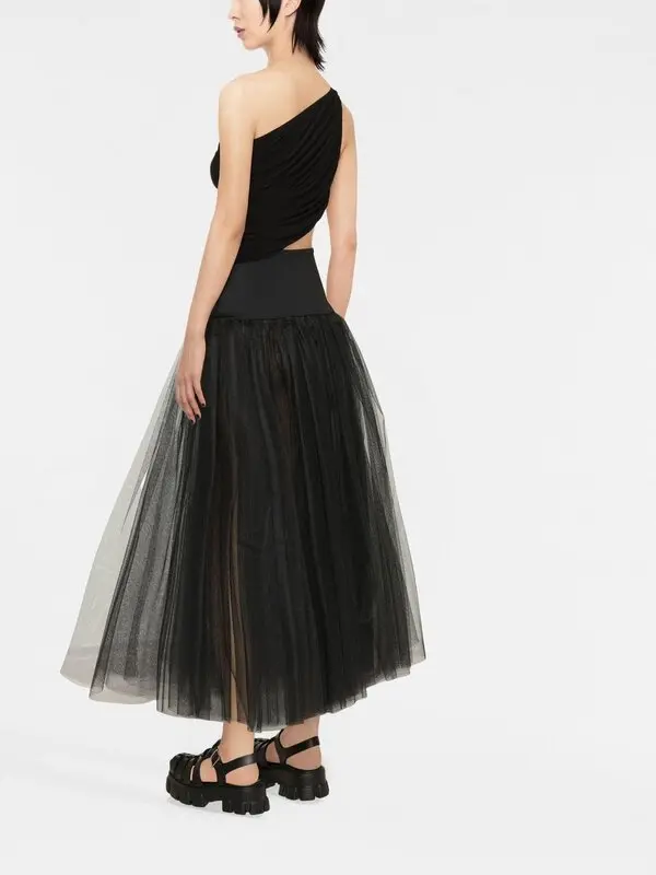 Norma Kamali Diana Bra: Asymmetrical Ruched One-shoulder Top
