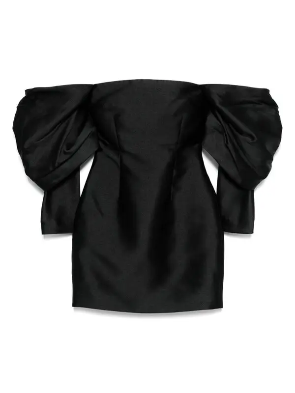 Solace London Freja Mini Dress Off-the-shoulder Long Sleeve