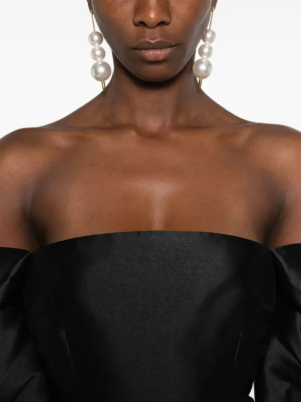 Solace London Freja Mini Dress Off-the-shoulder Long Sleeve