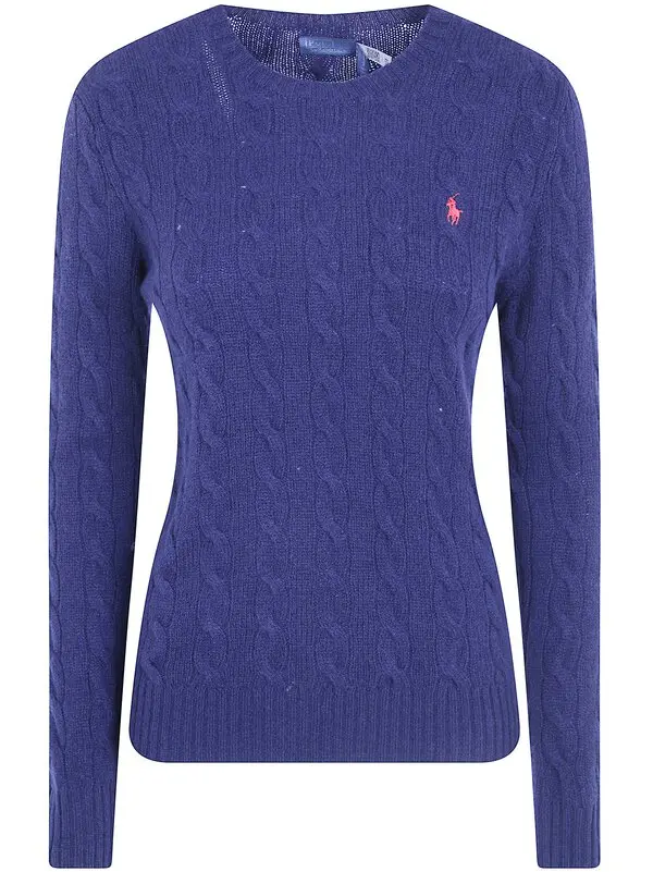 Polo Ralph Lauren Julianna Wool Sweater With Front Logo Detail - Blue