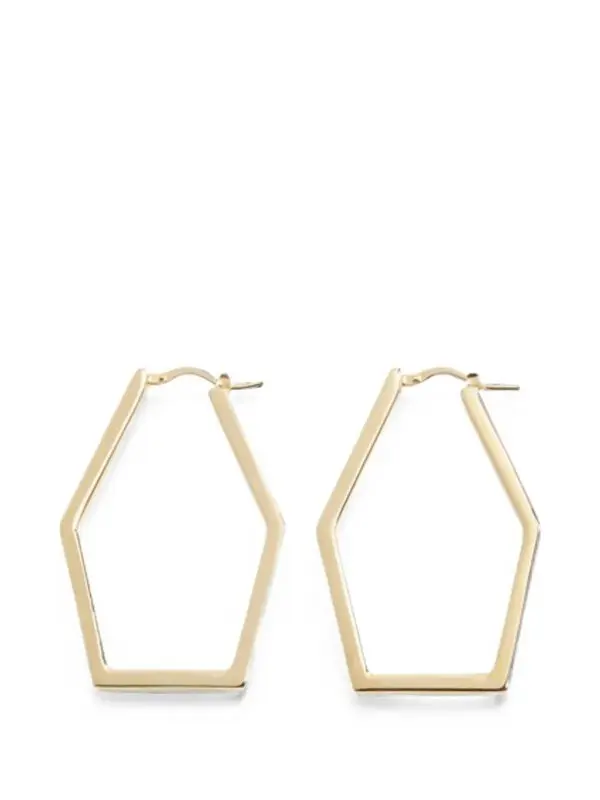 La DoubleJ Earrings Portal Hoops - Metallic