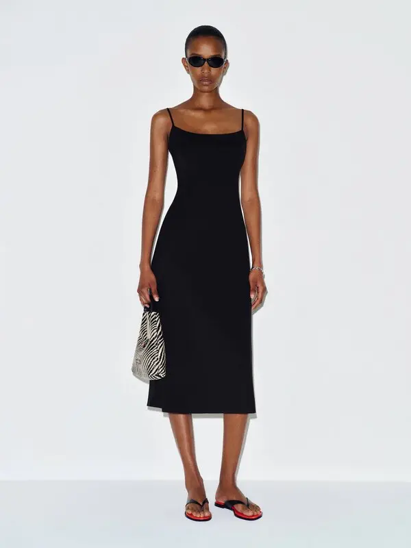 REFORMATION Lavinia Knit Dress - Black