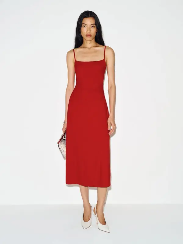 REFORMATION Lavinia Knit Dress - Red