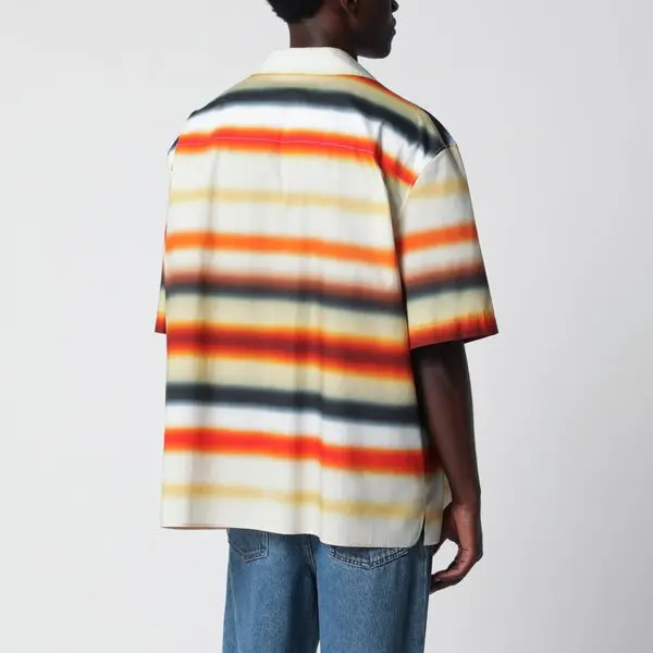 Loewe Striped Short-sleeve Cotton Shirt