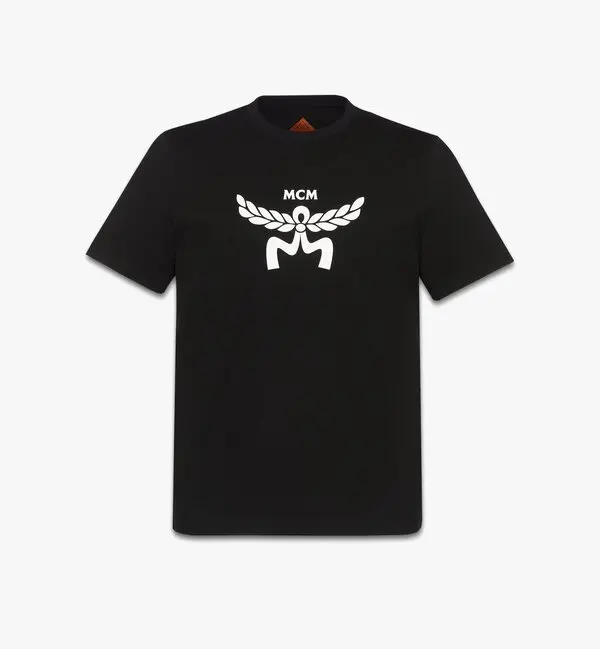Mcm Laurel Logo Print T-shirt - Black