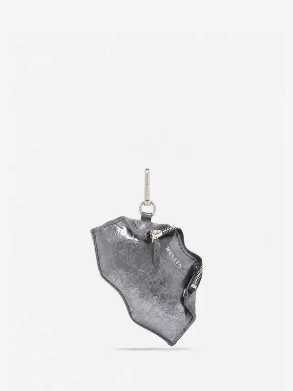 Alexander McQueen Manta Charm - Dark Silver