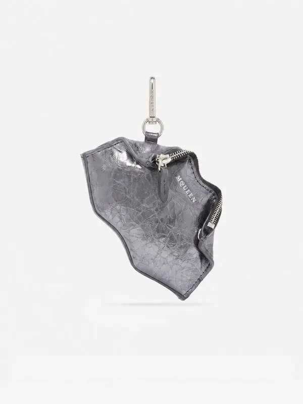 Alexander McQueen Manta Charm - Dark Silver