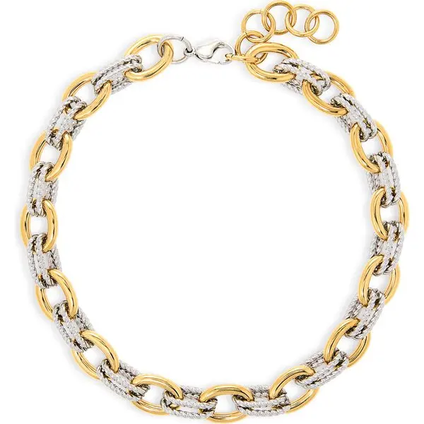 BRACHA Roxy Link Necklace - Silver/gold