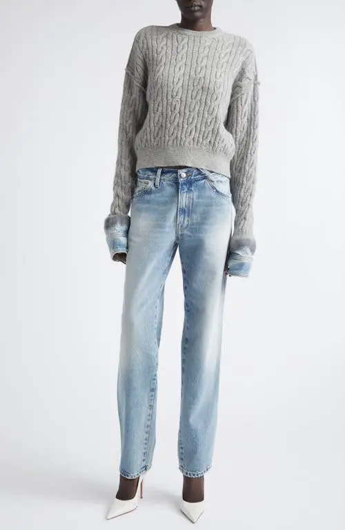 HAIKURE Lisa Distressed Slim Straight Leg Jeans