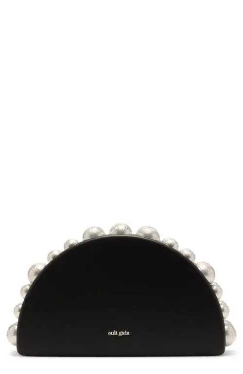 Cult Gaia Gili Leather Clutch - Black