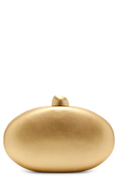 Cult Gaia Eviana Metallic Leather Clutch