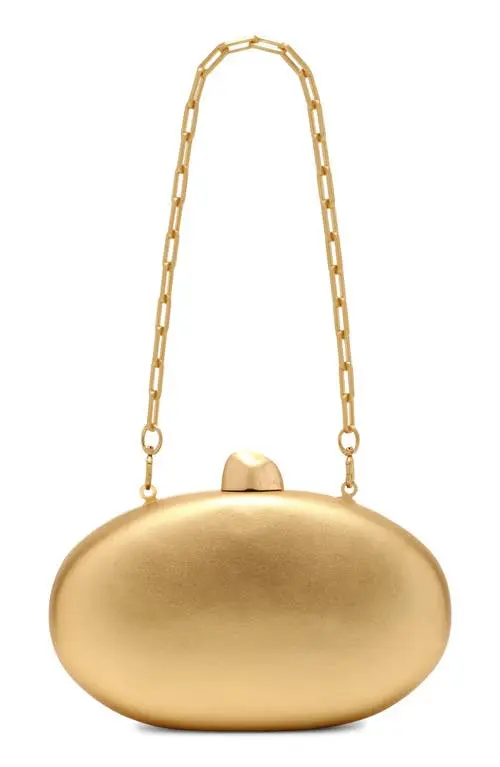 Cult Gaia Eviana Metallic Leather Clutch