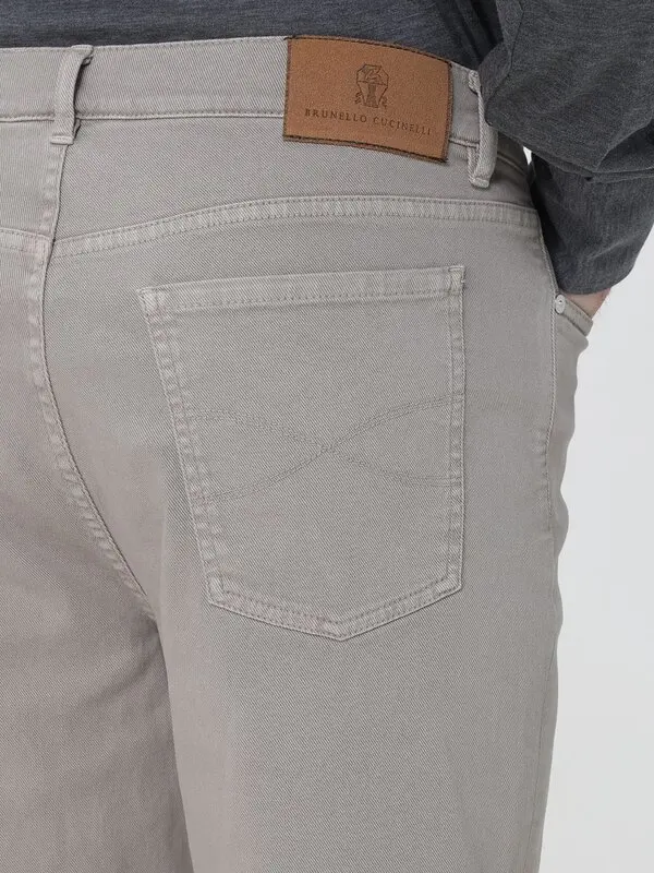 Brunello Cucinelli Straight Fit Five-pocket Jeans - Grey