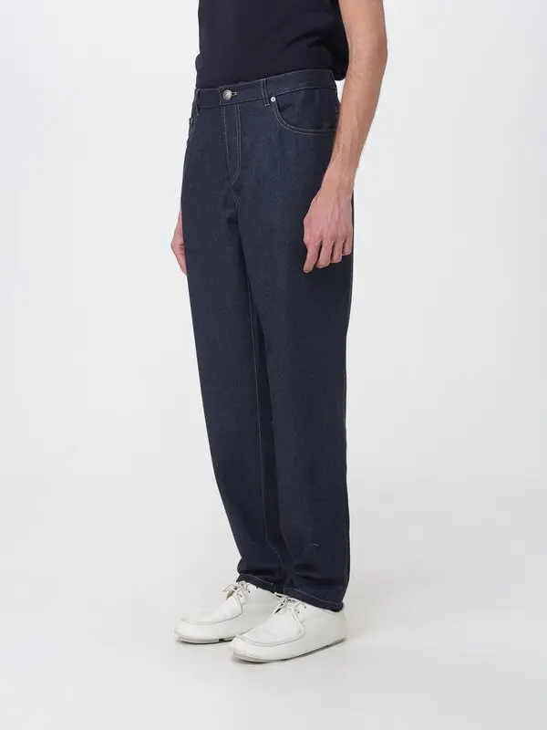 Brunello Cucinelli Five-pocket Straight-leg Trousers Crafted In Wool Felt - Navy