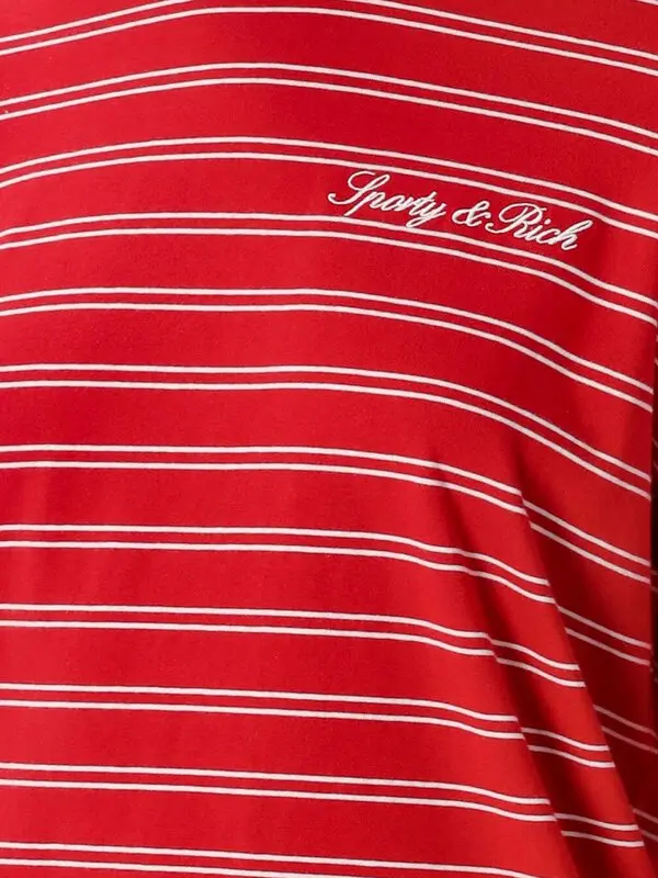 SPORTY & RICH Striped Long Sleeve T-shirt