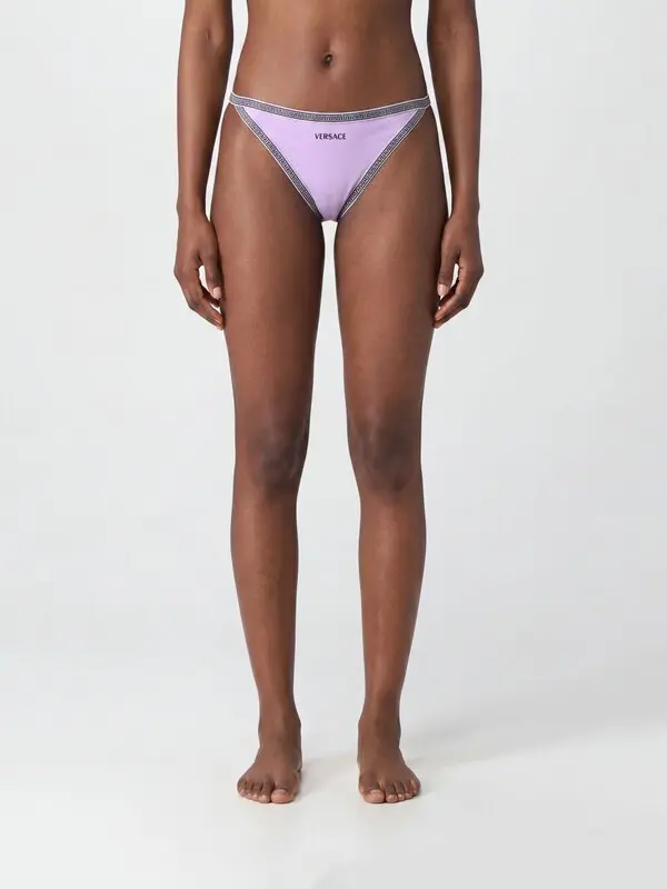 Versace Greca Print Low-rise Bikini Bottoms