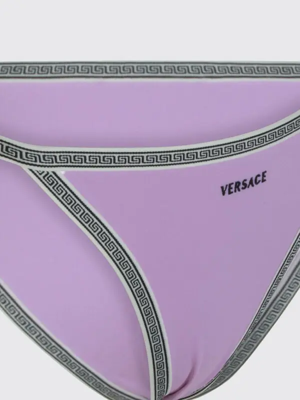 Versace Greca Print Low-rise Bikini Bottoms
