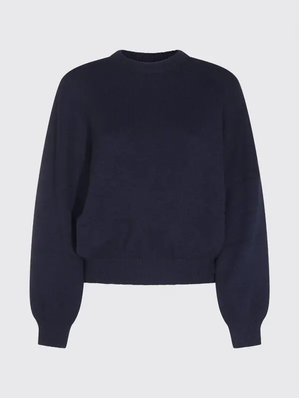 Khaite Pure Cashmere Crewneck Jumper With Ribbed Trims - Blue