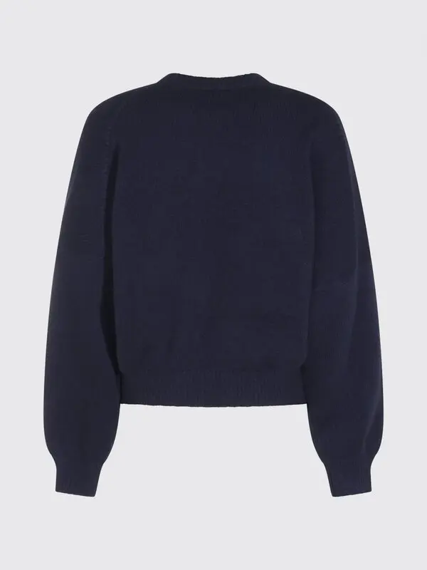 Khaite Pure Cashmere Crewneck Jumper With Ribbed Trims - Blue