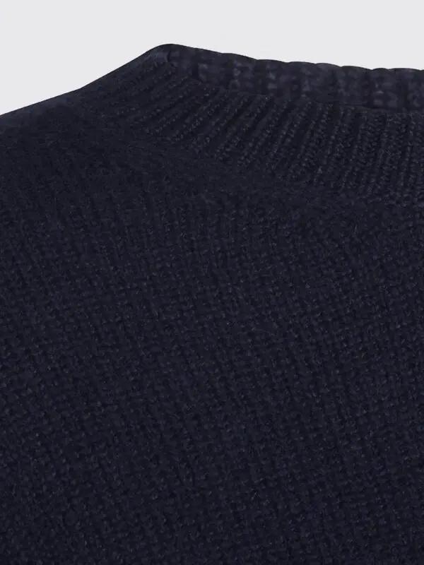 Khaite Pure Cashmere Crewneck Jumper With Ribbed Trims - Blue